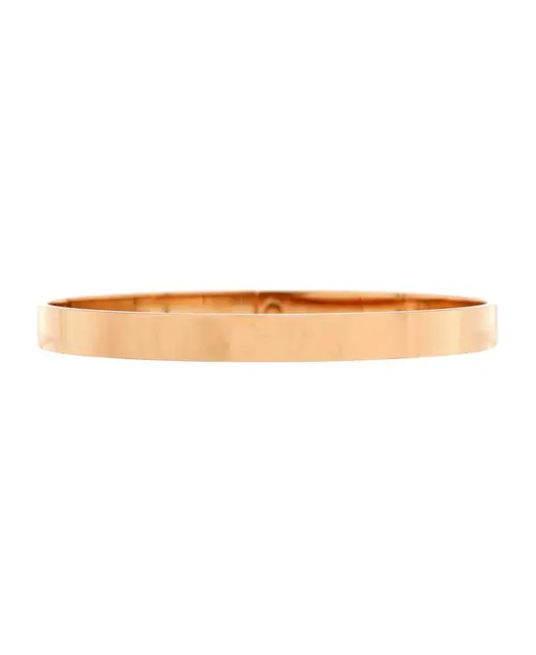 Hermès Small Kelly Bracelet In 18k Rose Gold With Pave Diamonds - Pink
