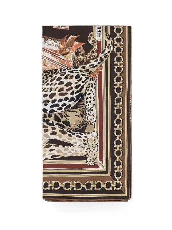 FERRAGAMO Printed Silk Foulard
