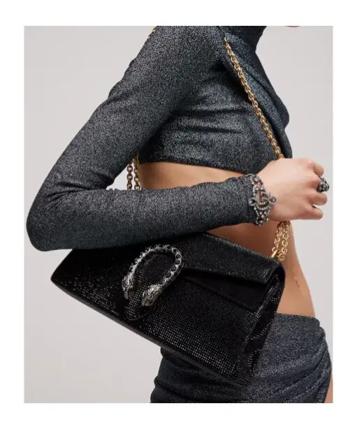 Gucci Dionysus Crystal Medium Shoulder Bag