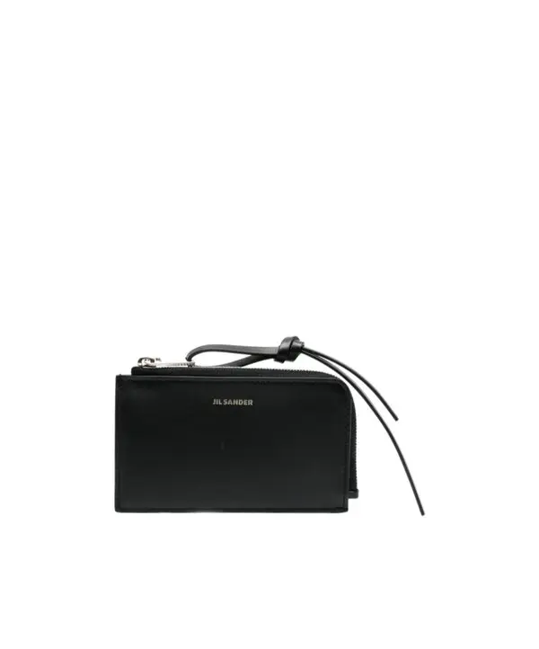 JIL SANDER Logo Embossed Zipped Cardholder