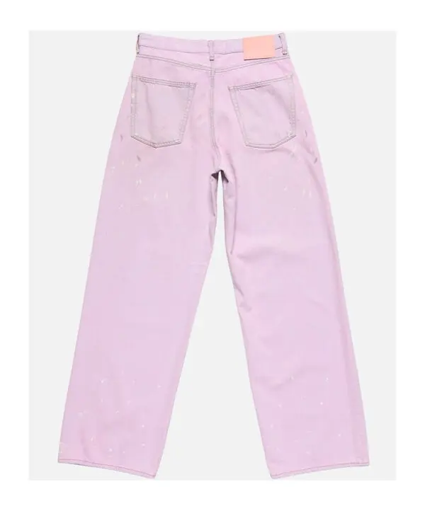 Acne Studios Belt Loop Jeans With Distressed Design - Pink