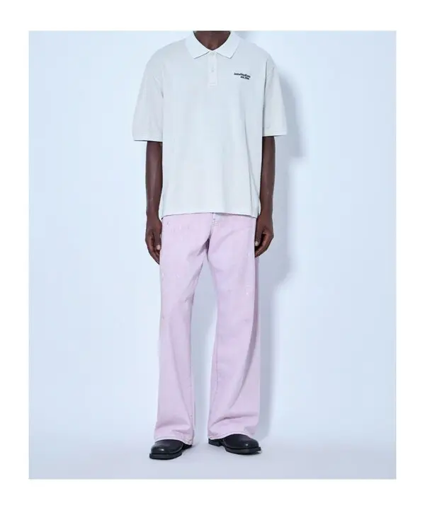 Acne Studios Belt Loop Jeans With Distressed Design - Pink