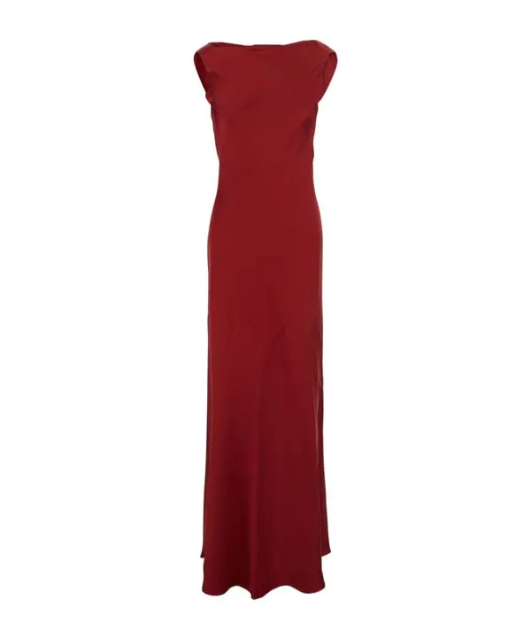 Antonelli Firenze Pleated Hem Maxi Dress