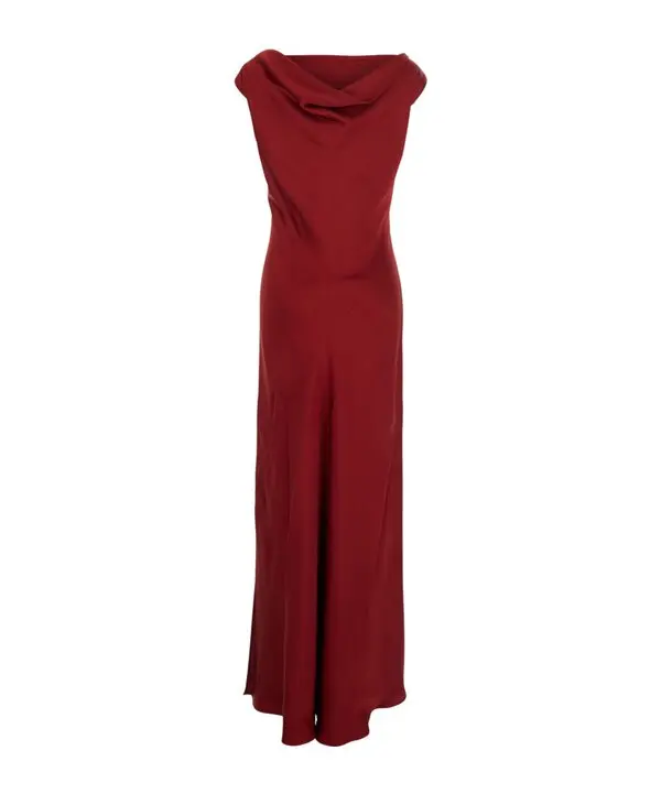 Antonelli Firenze Pleated Hem Maxi Dress