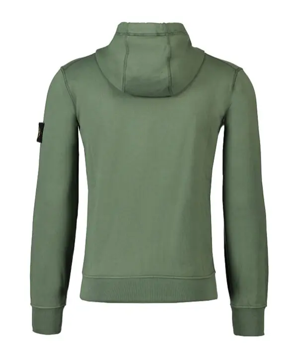 Stone Island Logo Patch Zip-up Hoodie
