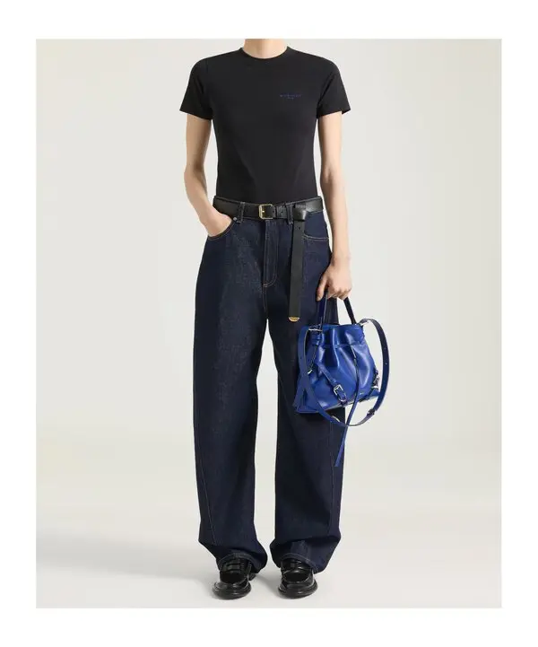 Givenchy Small Voyou Bucket Bag In Shiny Leather