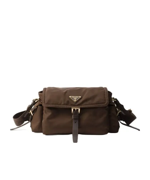 Prada Explore Medium Re-nylon Shoulder Bag With Flap