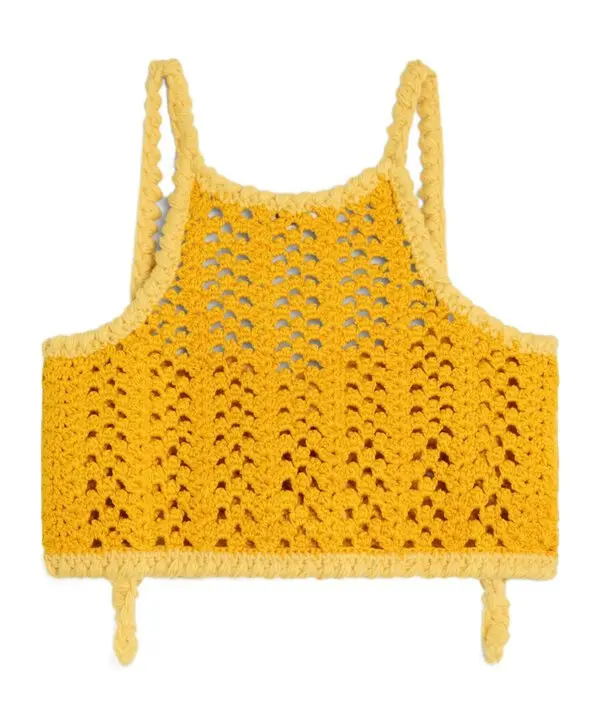 Celine Top In Cotton Crochet