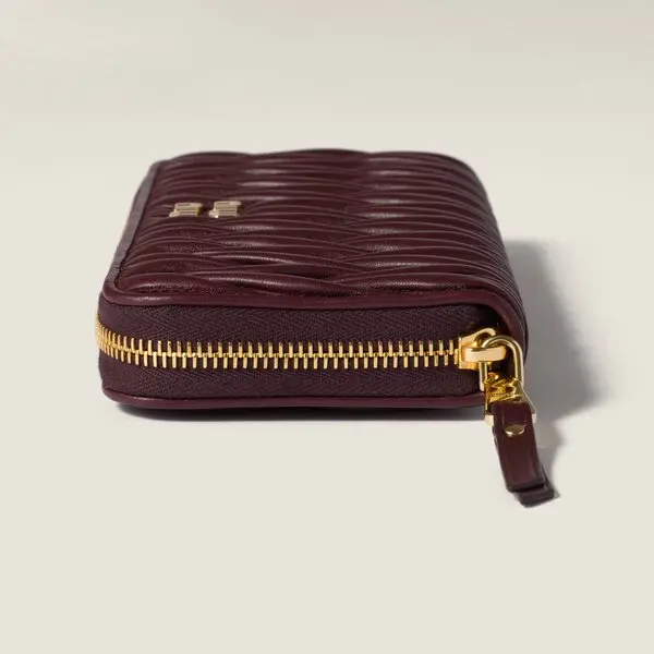 Miu Miu Large Matelassé Nappa Leather Wallet