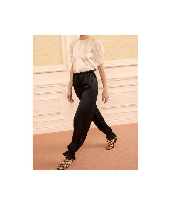 Ulla Johnson Camile Silk Cinched Pant