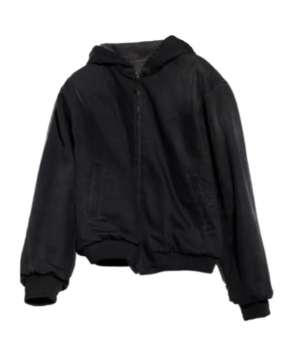 Gucci Reversible Cotton Denim Zip Jacket With Hood