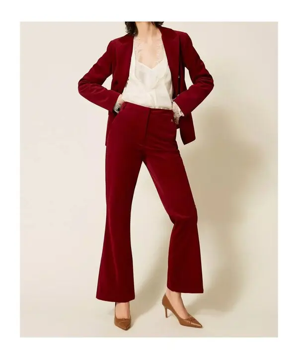 TWINSET Flared Casual Trousers