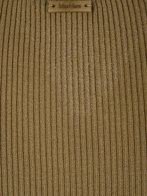 Max Mara Sleeveless Ribbed Knit Pullover - Brown