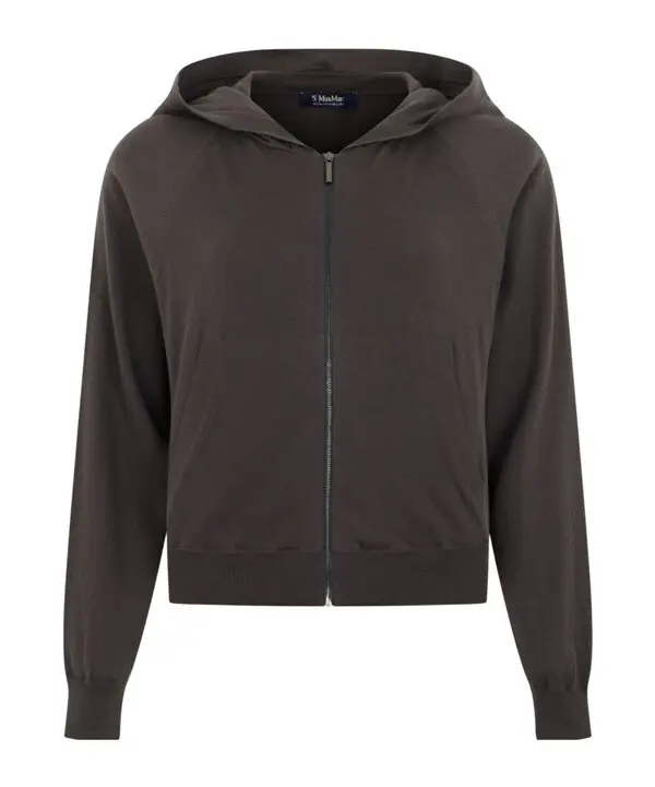 Max Mara Long-sleeved Hooded Sweatshirt