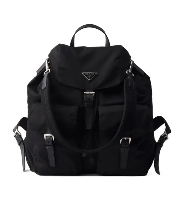 Prada Logo Detail Backpack