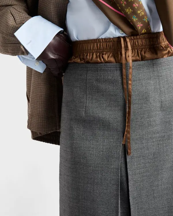 Prada Rush Stitch Midi-skirt