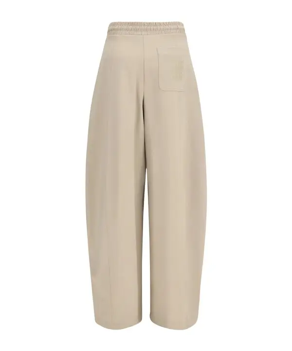 Max Mara Elasticated Drawstring Waist Wide Leg Pants - No