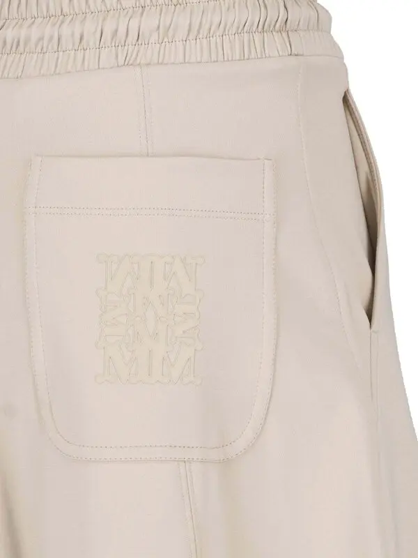 Max Mara Elasticated Drawstring Waist Wide Leg Pants - No