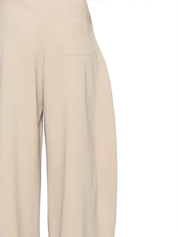 Max Mara Elasticated Drawstring Waist Wide Leg Pants - No