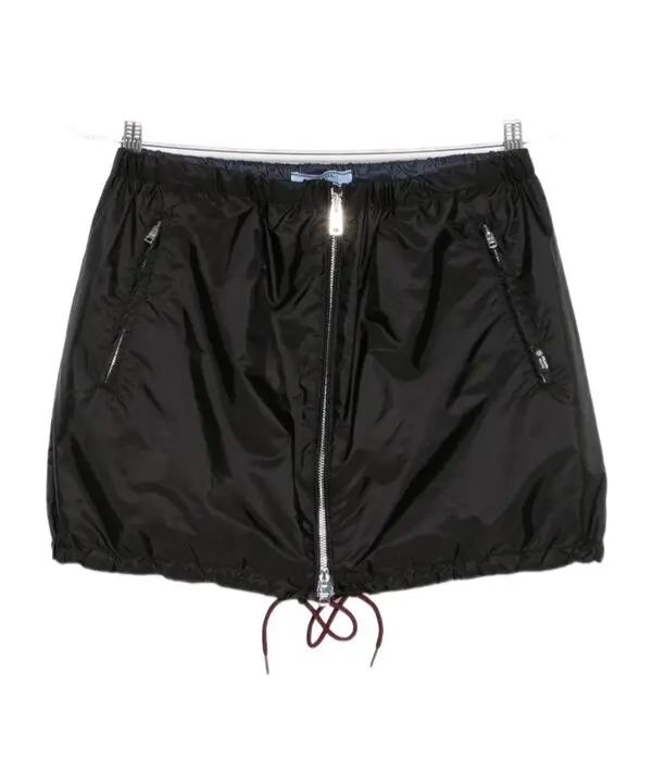 Prada Lightweight Re-nylon Miniskirt - Black