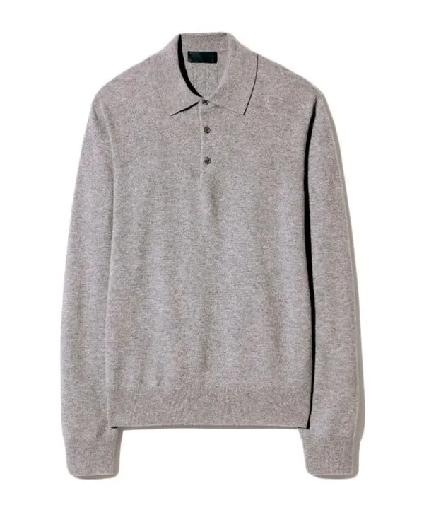 NILI LOTAN Long-sleeve Polo Sweater - Gray