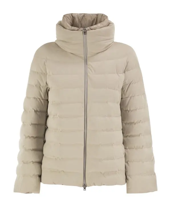 Herno Long-sleeved Quilted Down Jacket - Nude