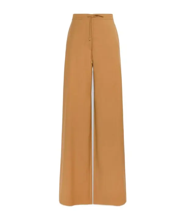 Max Mara Crisma Wide Leg Trousers - Caramel