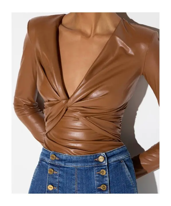Elisabetta Franchi Bodysuit With Knot