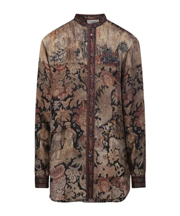 PIERRE-LOUIS MASCIA Long Sleeve Printed Shirt