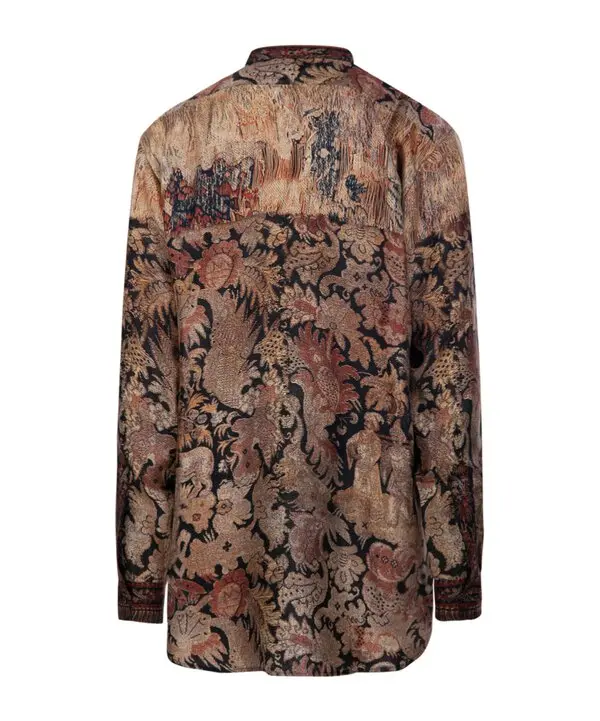 PIERRE-LOUIS MASCIA Long Sleeve Printed Shirt