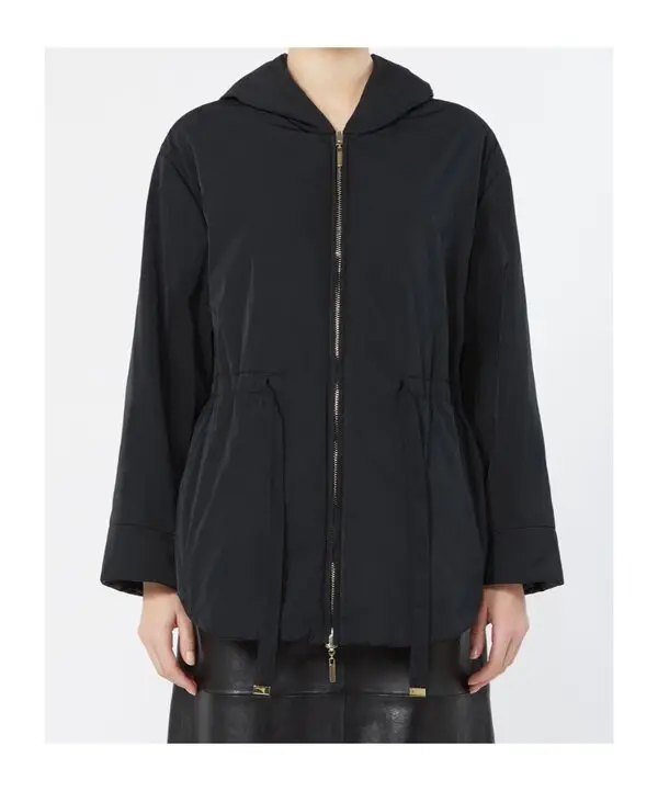 Max Mara Charme Zip-up Drawstring Coat