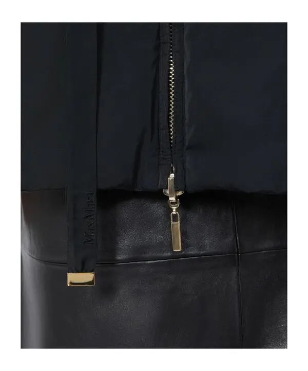 Max Mara Charme Zip-up Drawstring Coat