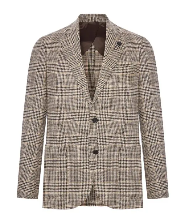 LARDINI Checked Blazer