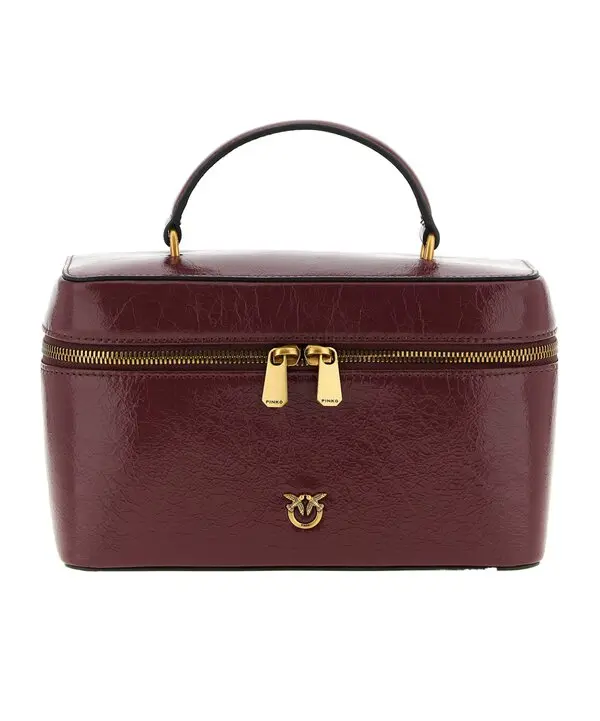 Pinko Crumpled Effect Leather Handbag