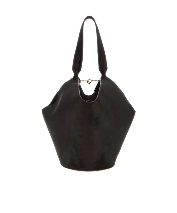 Khaite Lotus Small Shopping Bag - Bordeaux