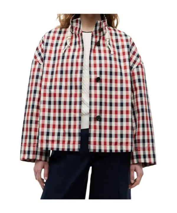 Tommy Hilfiger Gingham-check Drawstring Jacket - No