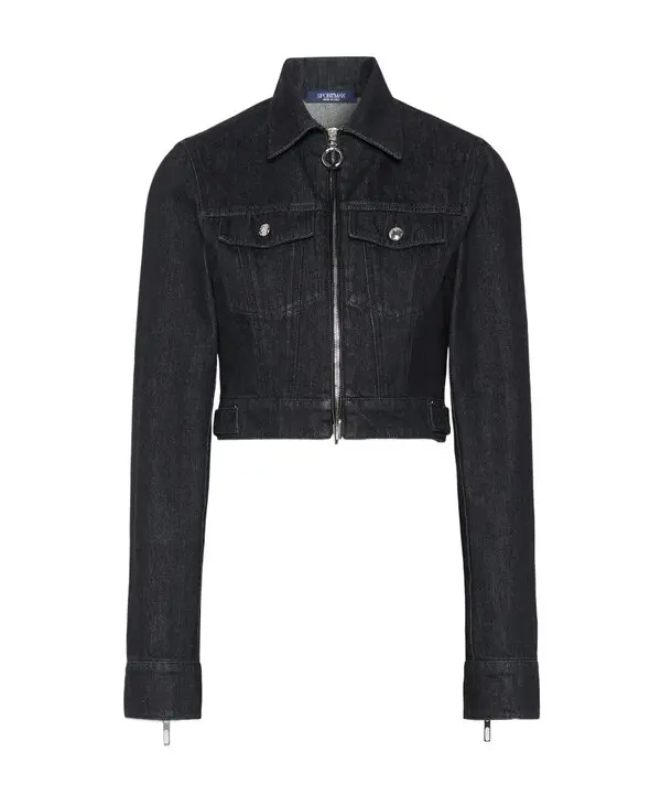 Sportmax Fitted Waist Denim Jacket