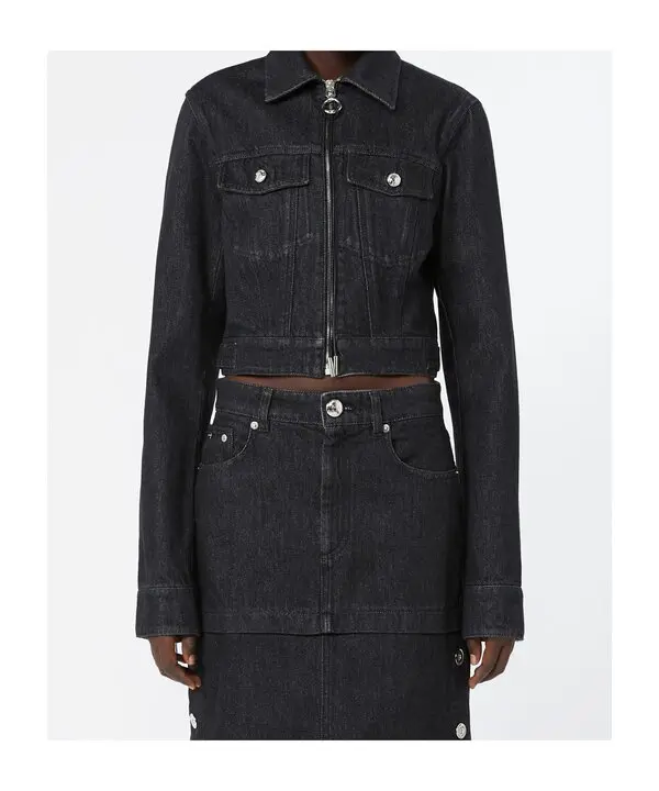 Sportmax Fitted Waist Denim Jacket