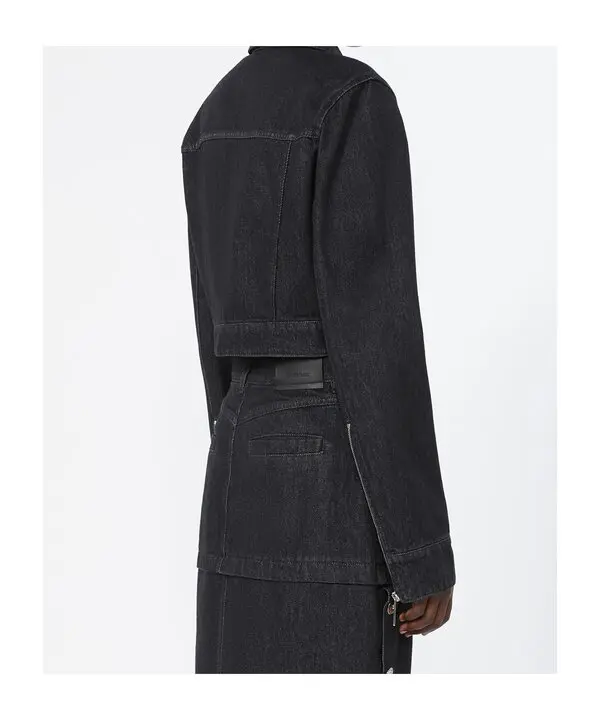 Sportmax Fitted Waist Denim Jacket