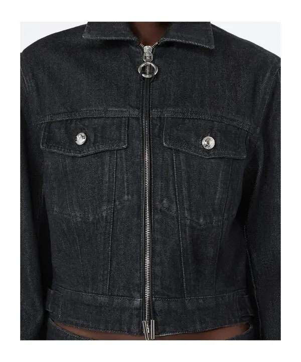 Sportmax Fitted Waist Denim Jacket