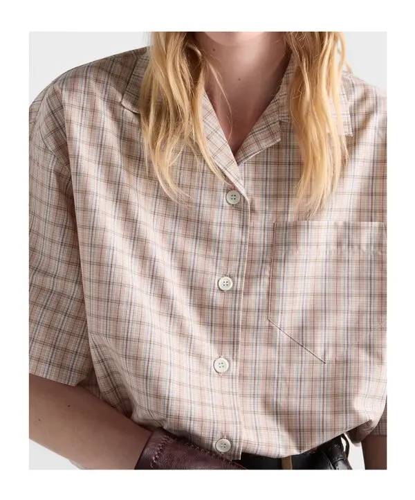 Prada Short-sleeved Checked Shirt