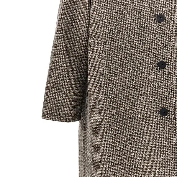 Harris Wharf London Houndstooth Single-breasted Coat