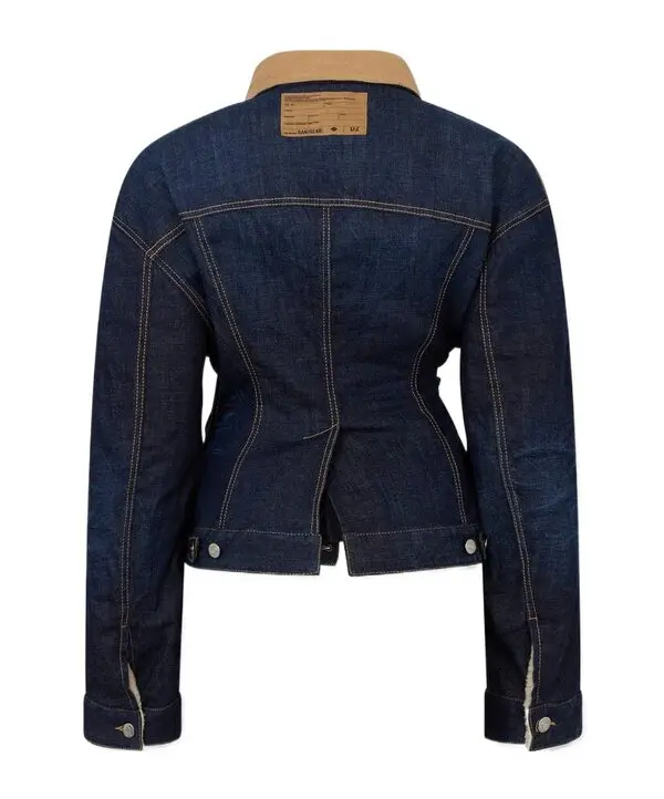 Dsquared2 Dark Urban Wrap Oversized Jean Jacket
