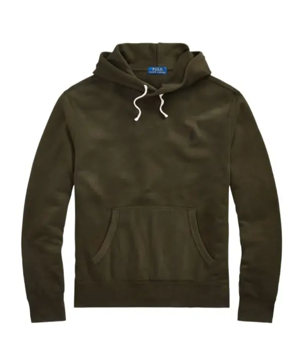 Polo Ralph Lauren Embroidered Logo Relaxed-fit Hoodie - Olive Green