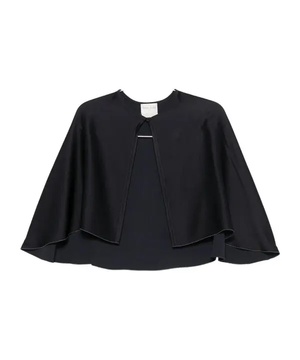 FORTE_FORTE Satin-finish Cape-style Shirt
