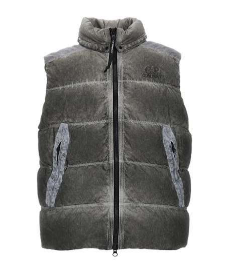 C.P. COMPANY Eco-chrome R Padded Gilet - Black