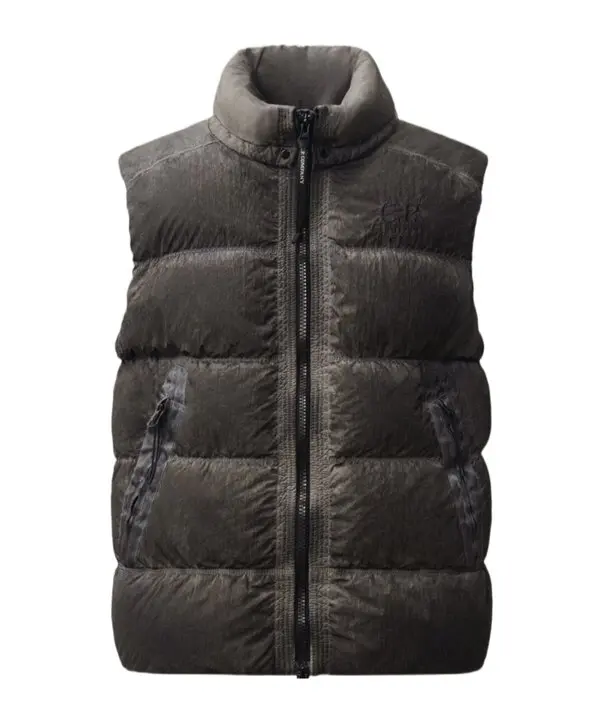C.P. COMPANY Eco-chrome R Padded Gilet - Black