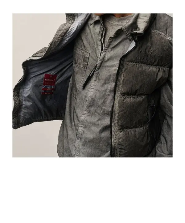 C.P. COMPANY Eco-chrome R Padded Gilet - Black