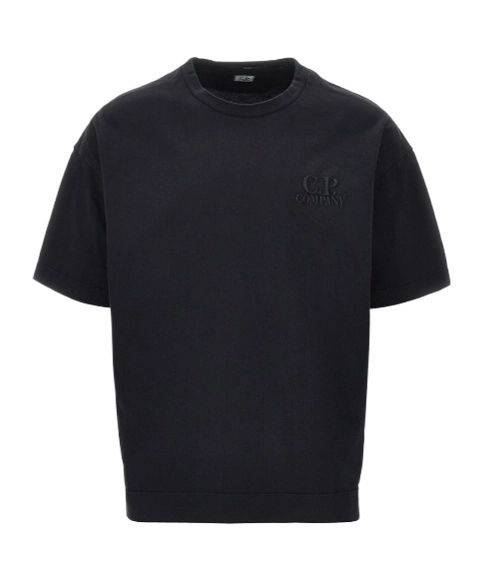 C.P. COMPANY Logo-embroidered T-shirt