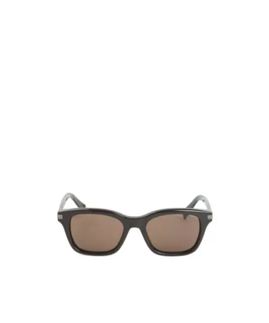Zegna Ez 0303 Rectangular Sunglasses - Brown